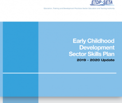 ETDP SETA: Early Childhood Development Sector Skills Plan 2019-2020 Update